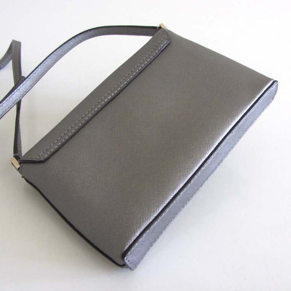 kate spade | Bags | New Kate Spade Turnlock Closure Grey Crossbody Bag ...